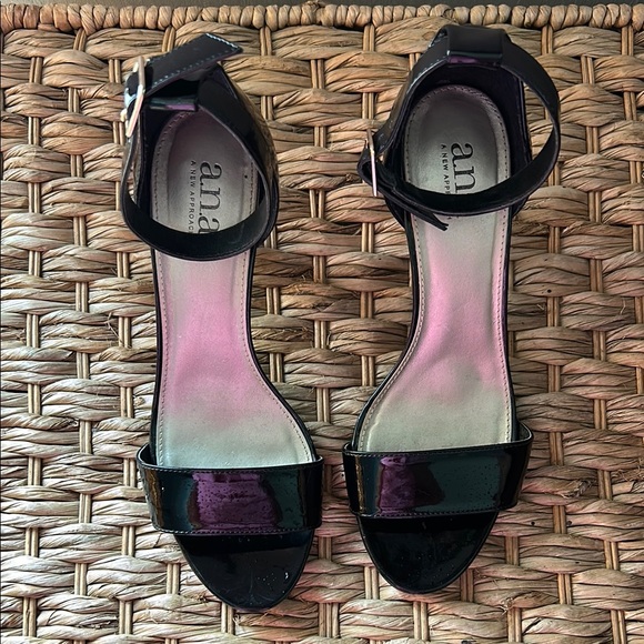 a.n.a | Shoes | Ana Black Heels With Ankle Strap | Poshmark